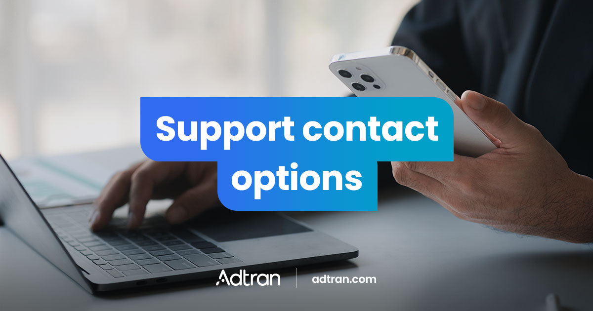Support contact options