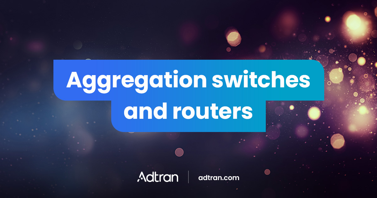 Aggregation switches and routers