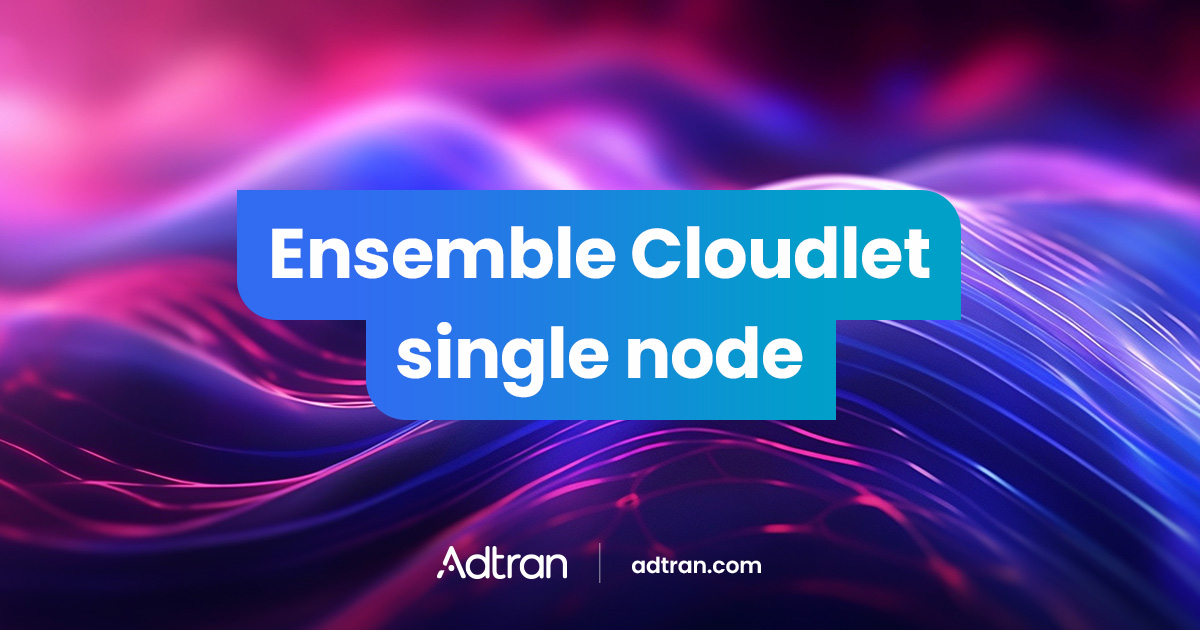 Ensemble Cloudlet single node