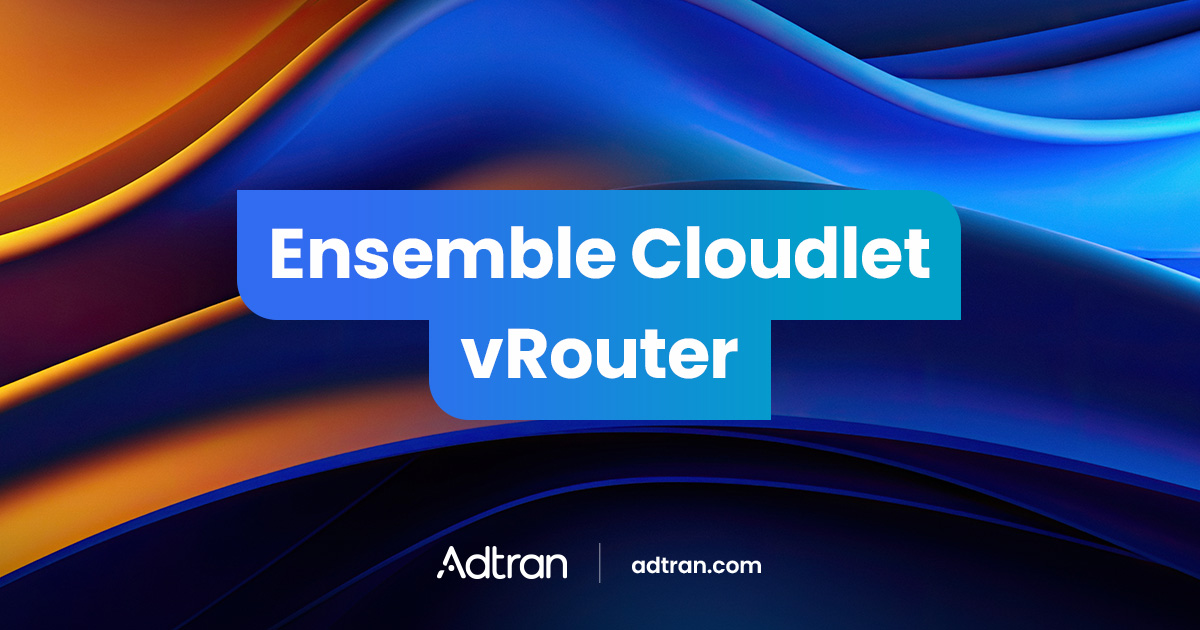Ensemble Cloudlet vRouter