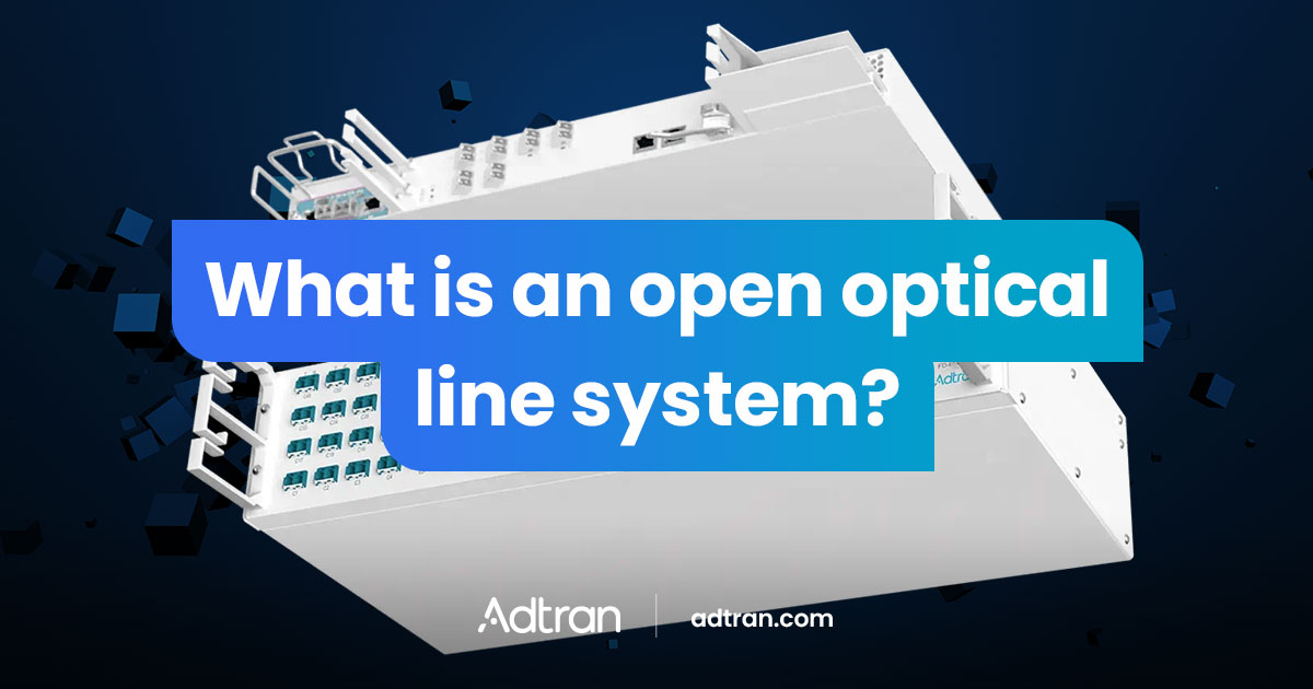 What is an open optical line system?