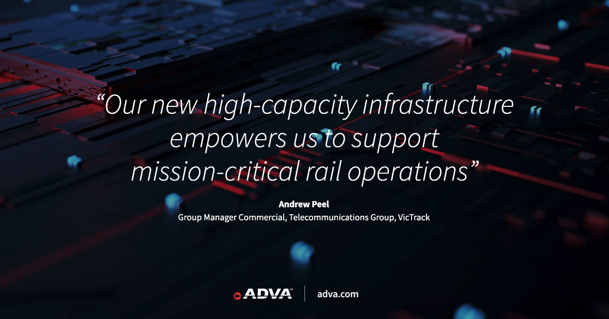 VicTrack transforms rail and government infrastructure with ADVA FSP 3000
