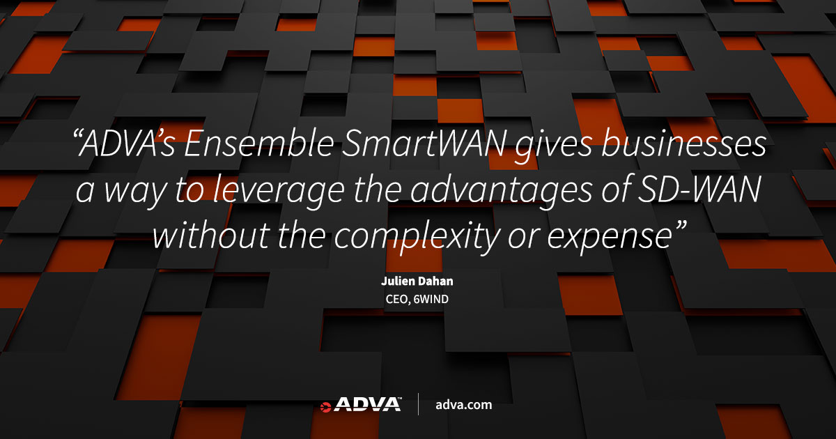 ADVA makes virtual routing simple and affordable with Ensemble SmartWAN